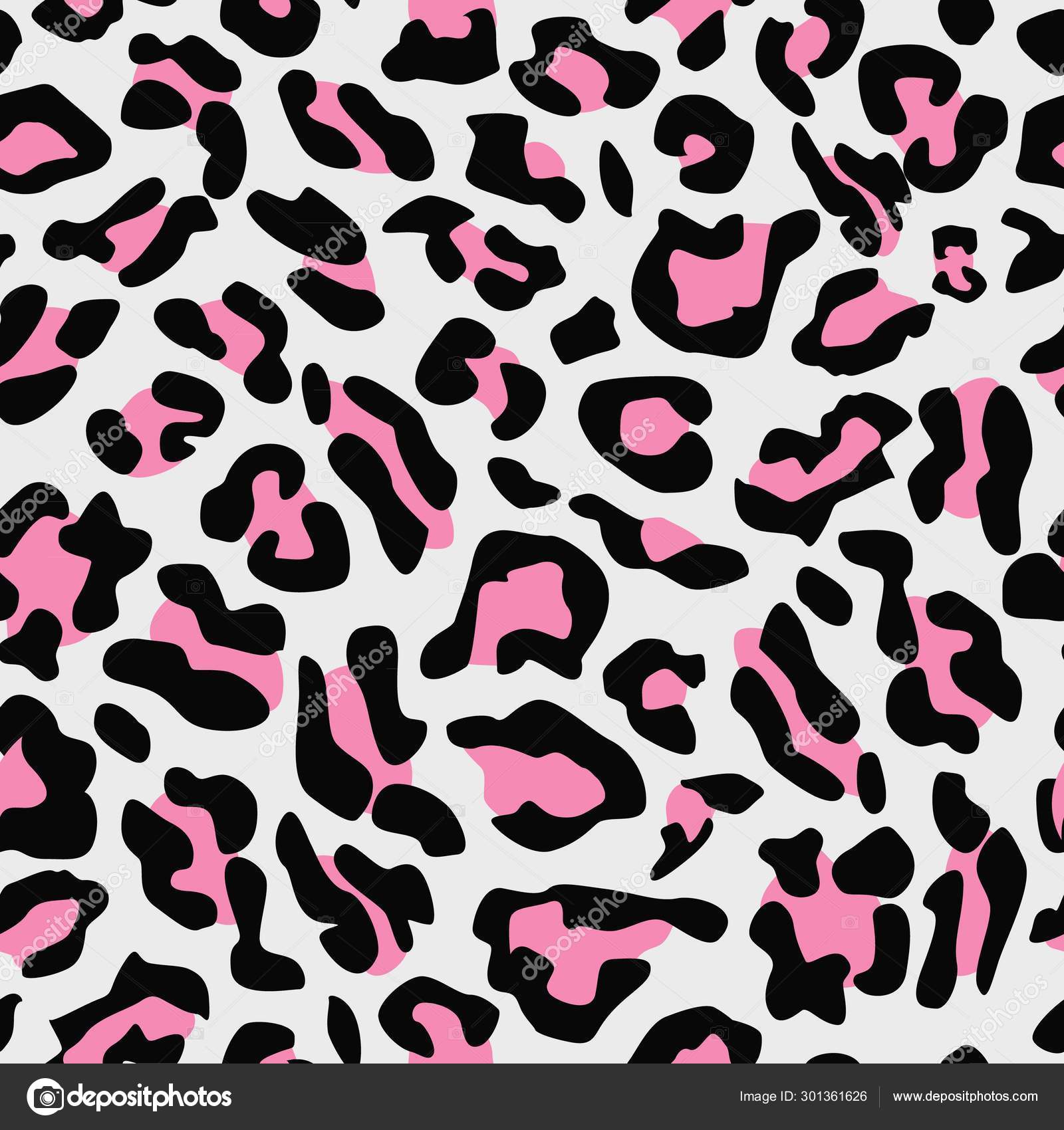 Seamless pink leopard texture pattern. Stock Vector Image by ...