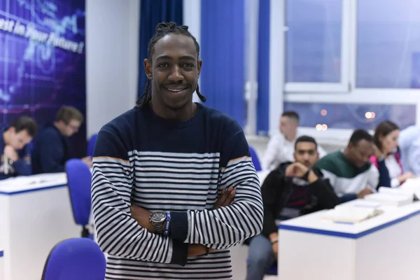 Students life on the campus.Portrait of female college student s ...