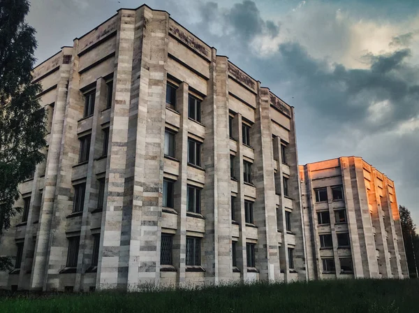 the building of Soviet architecture - Stock Image - Everypixel