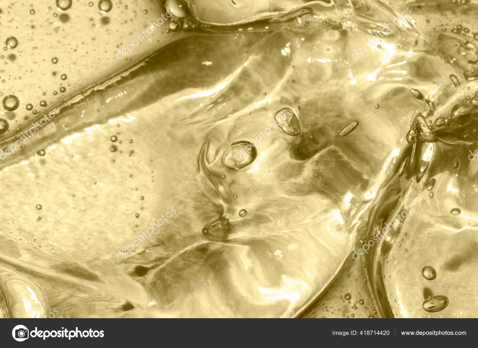 Close up macro texture of gel liquid with oxygen bubbles toned — Stock ...