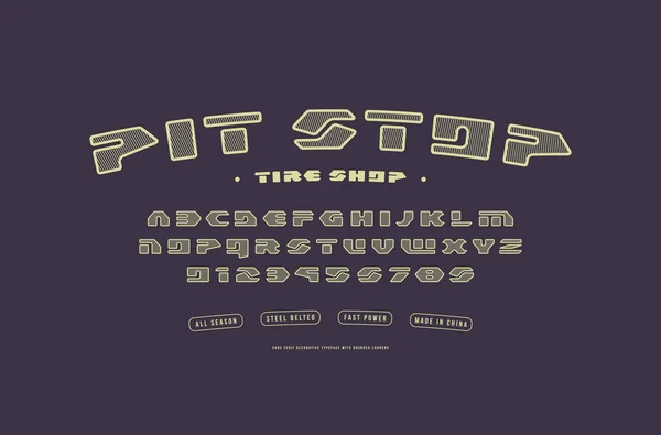 100,000 Tire font Vector Images | Depositphotos