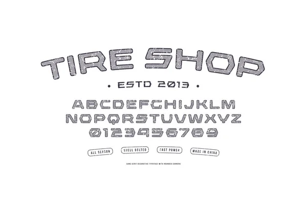 100,000 Tire font Vector Images | Depositphotos