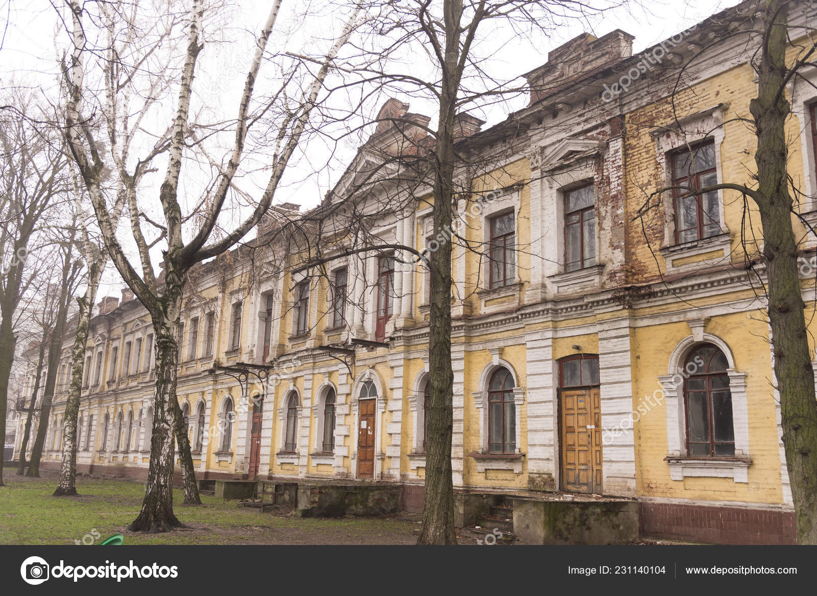 Historical Yellow Building Architecture Ukraine Kharkov – Stock ...