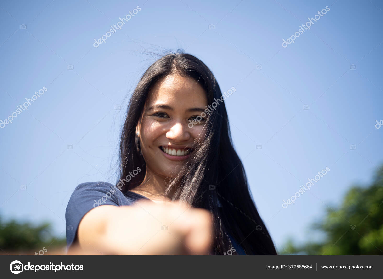 Low Angle Shot Of Woman