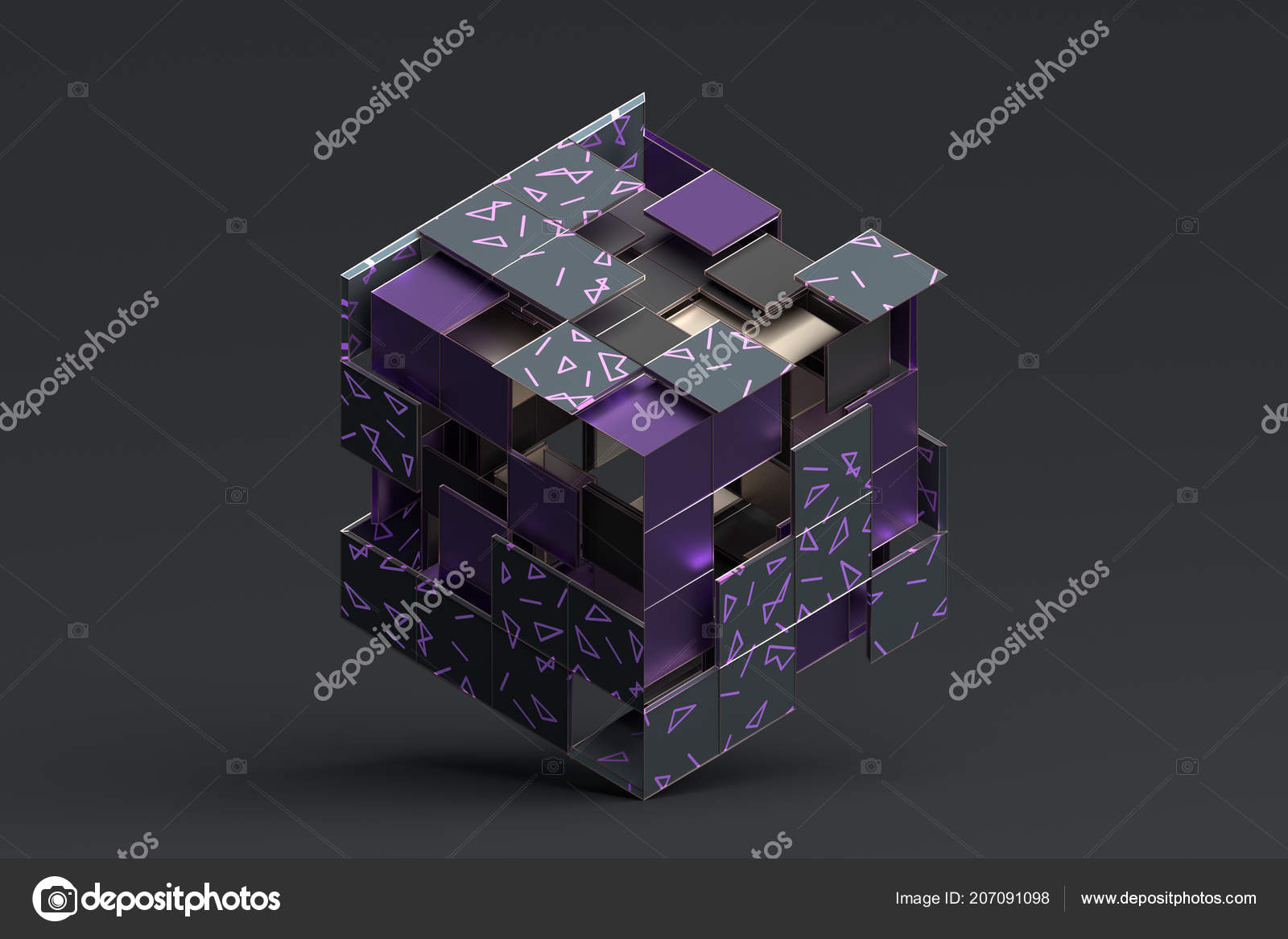 Abstract 3D Rendering of Geometric Shapes — Stock Photo © valex113 ...