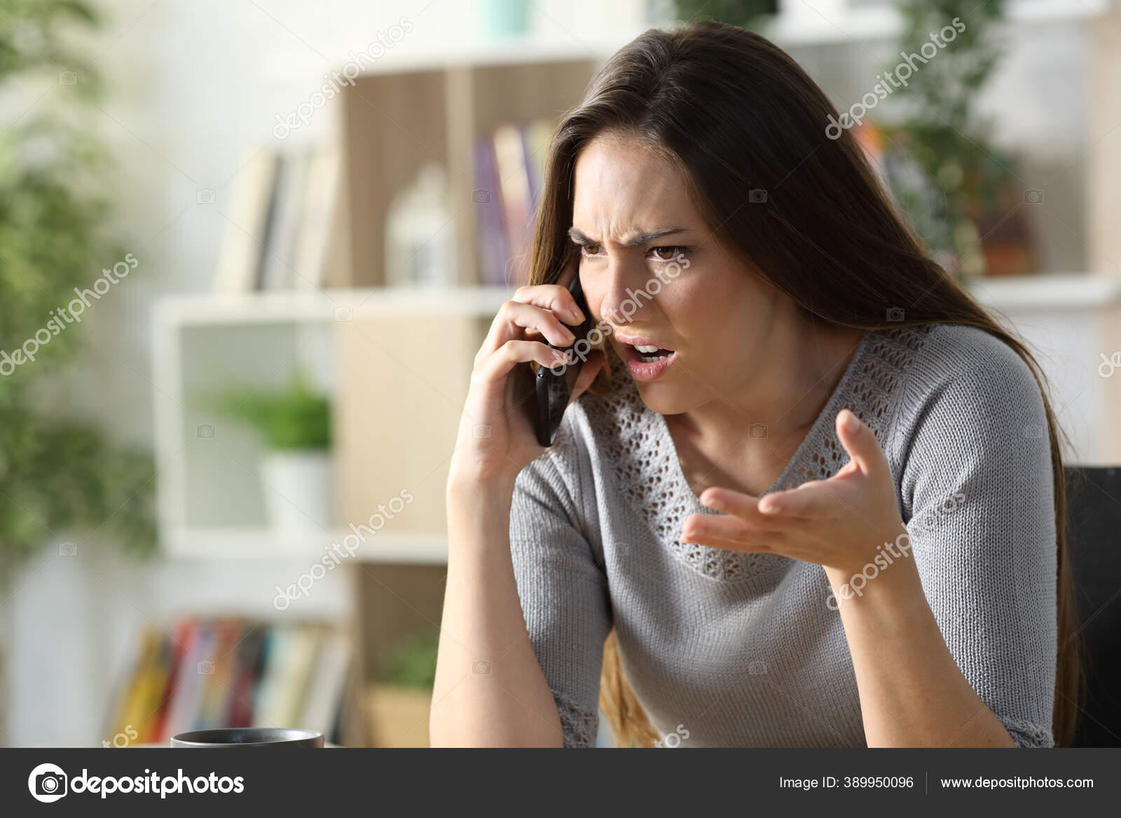 Angry Woman On Phone