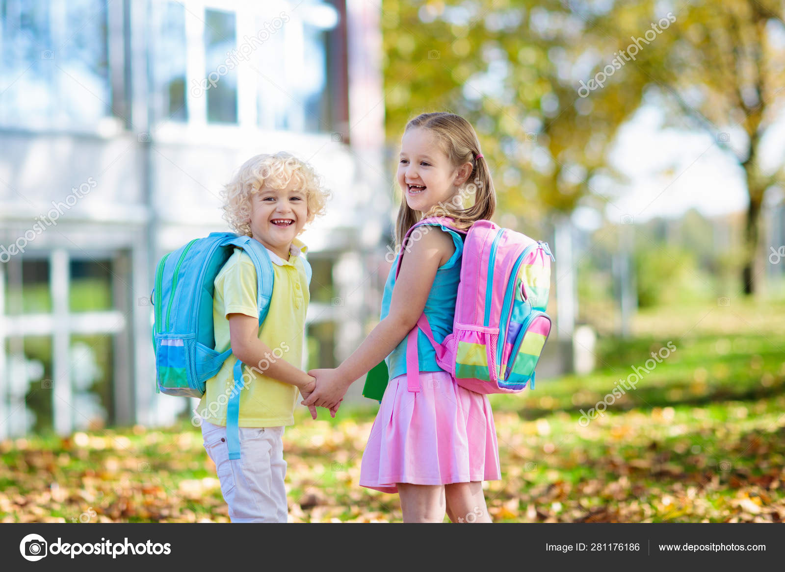 Kids go back to school. Child at kindergarten. — Stock Photo ...