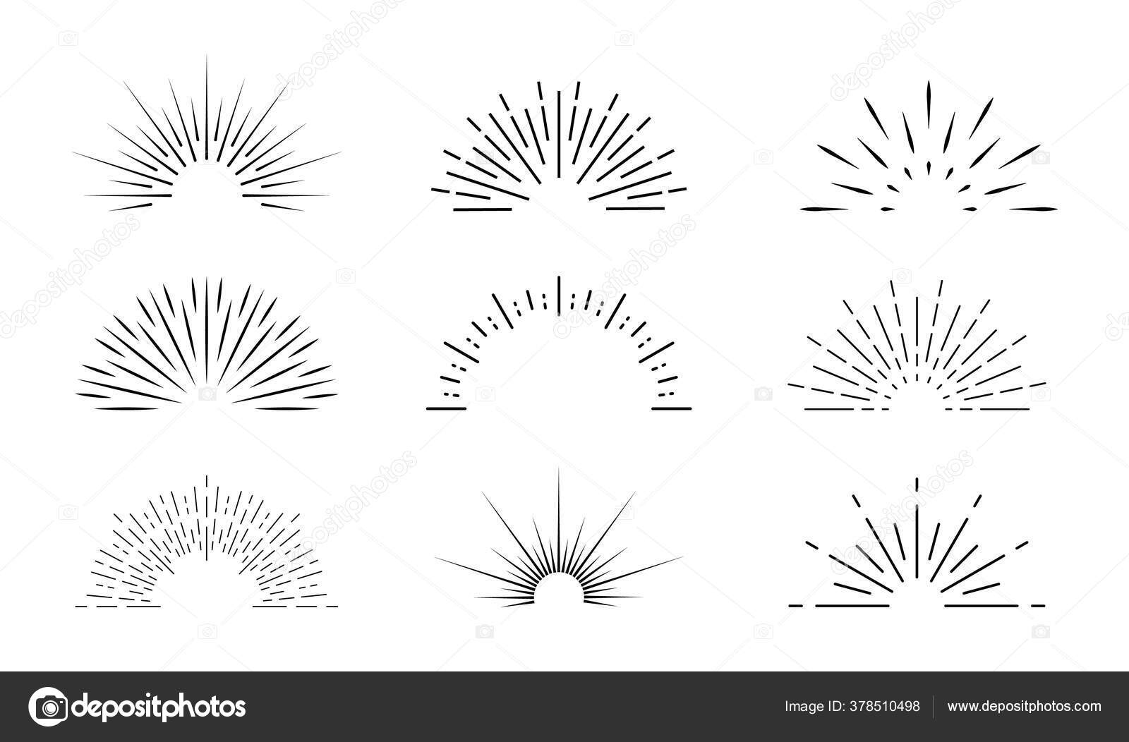 Line Drawings Of Sunrise