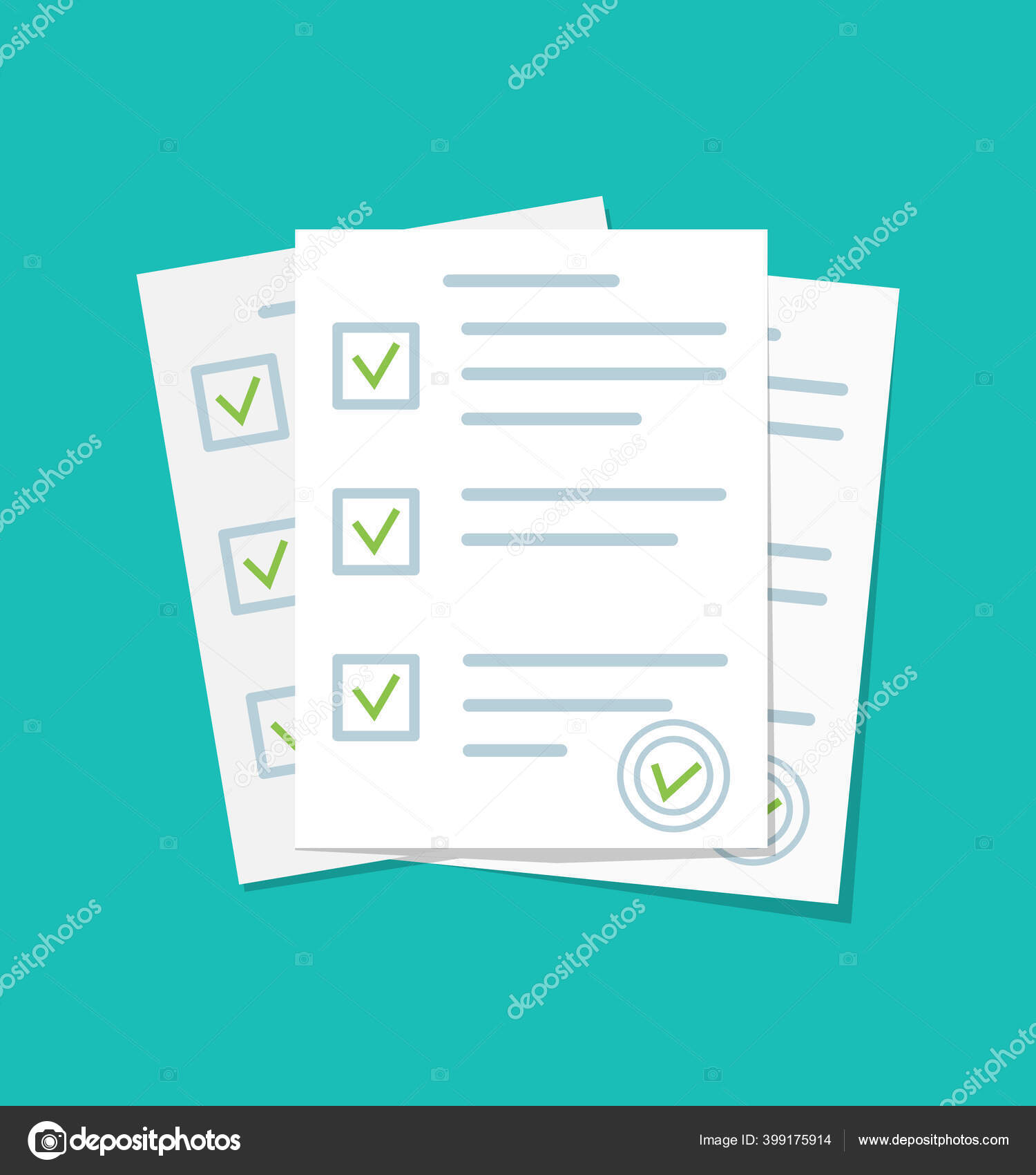 Paper Document Form Exam Checklist Paperwork Test Report List Check ...