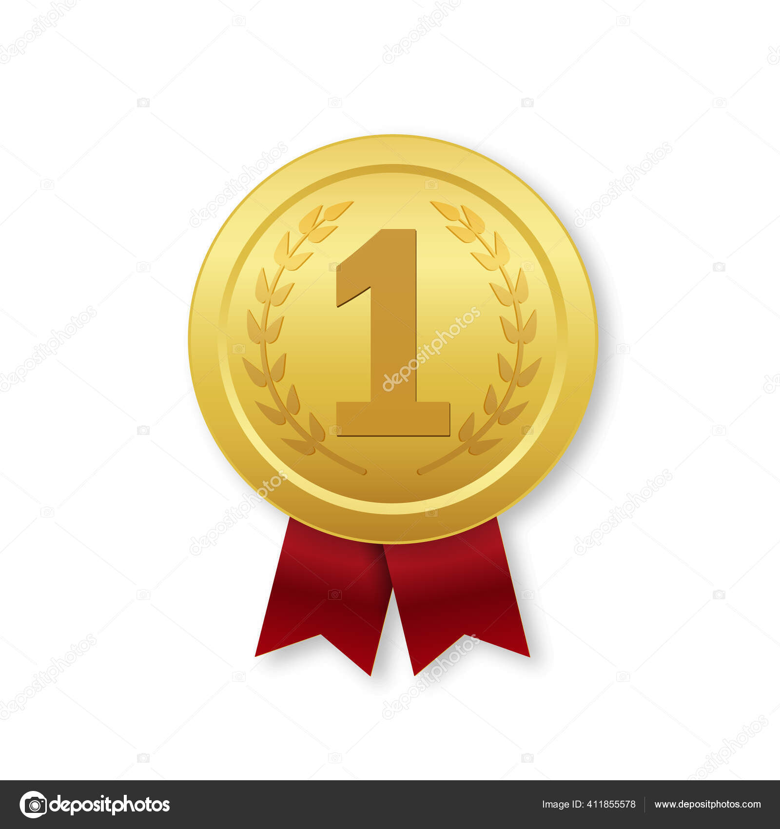 First Place Ribbon Red