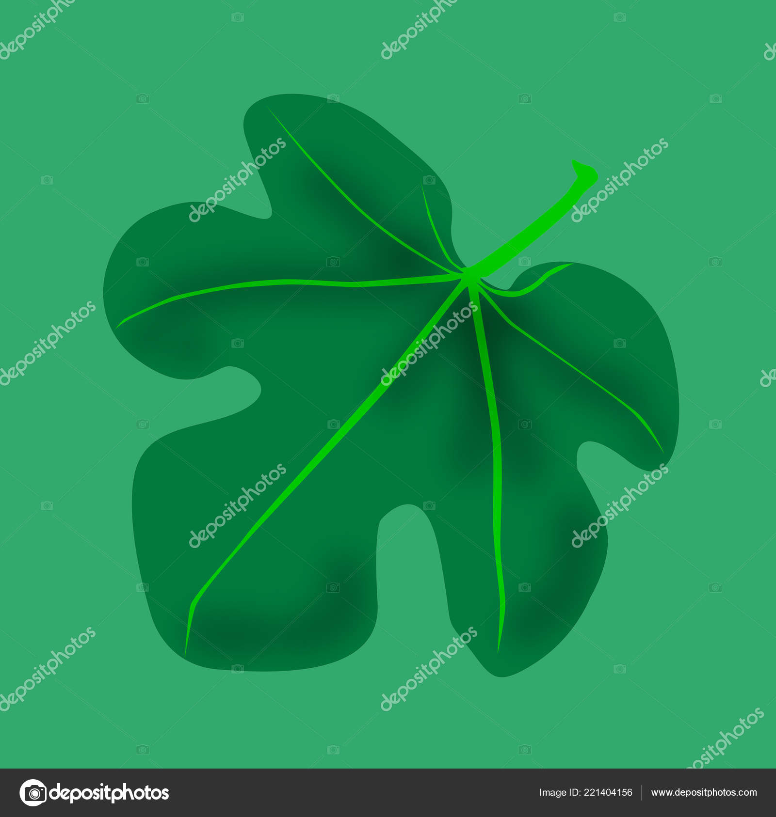 Typical Fig Leaf Mentioned Old Testament Bible — Stock Photo ...