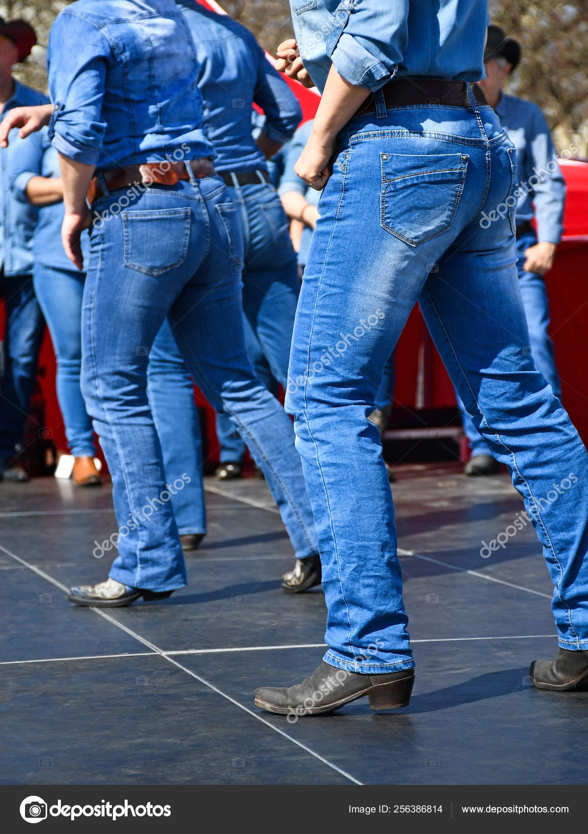 Western dancers dancing outdoors — Stock Photo © majorosl66 #256386814