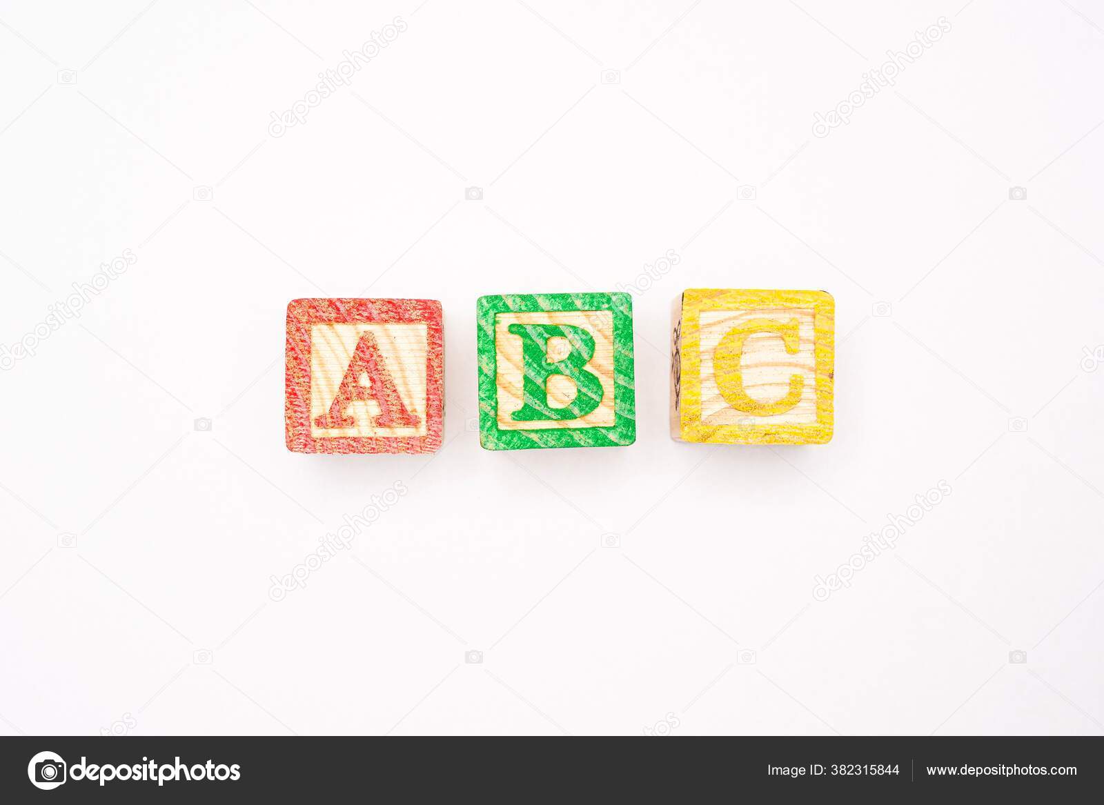 Abc Blocks Arranged Stack Education Kids Background — Stock Photo ...