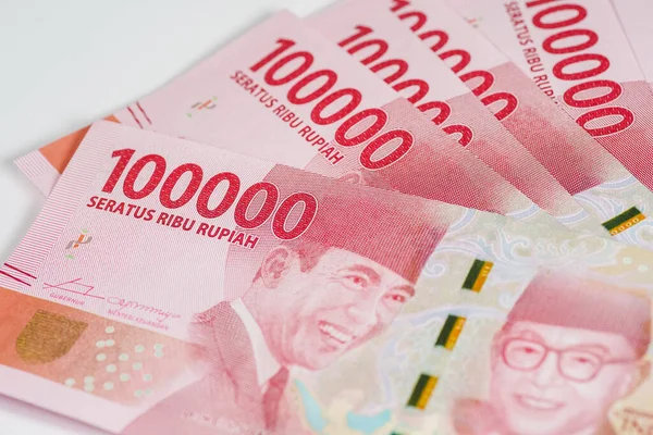 Uang Kertas Rupiah Dalam Mata Uang Indonesia Dalam Mata Uang — Foto ...