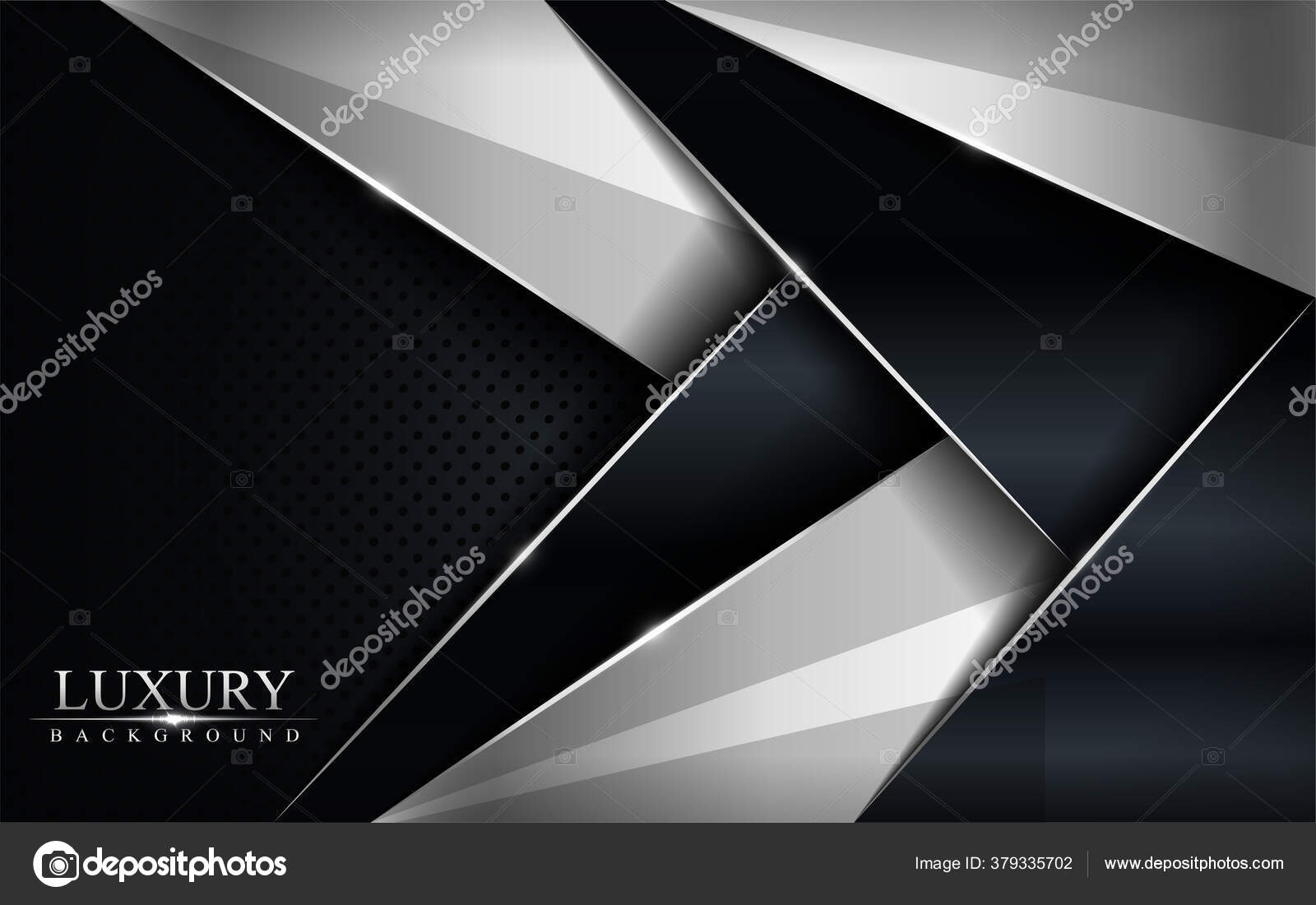 Black Silver Abstract Luxury Background Vector Graphic Illustration ...
