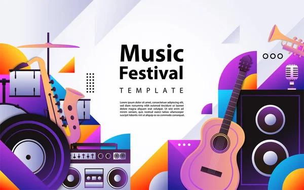 Creative Modern Background Design Based Music Theme Style Graphic ...