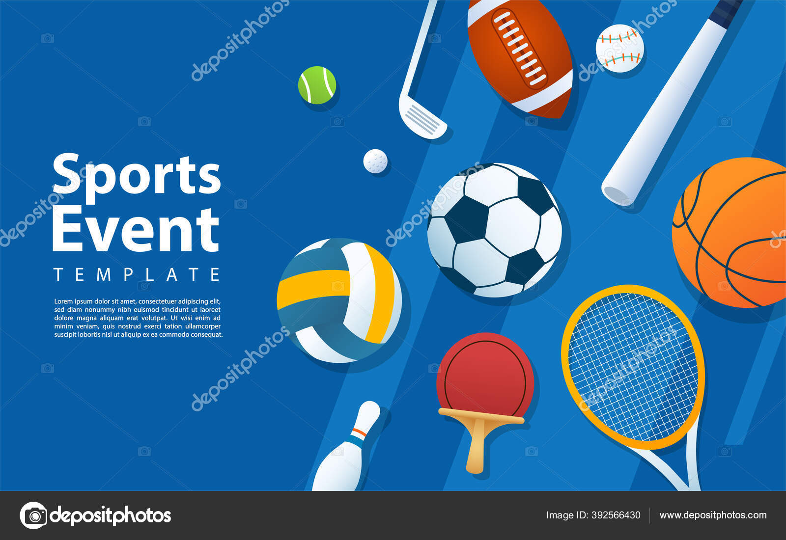 Creative Modern Background Design Based Sport Theme Style Graphic ...