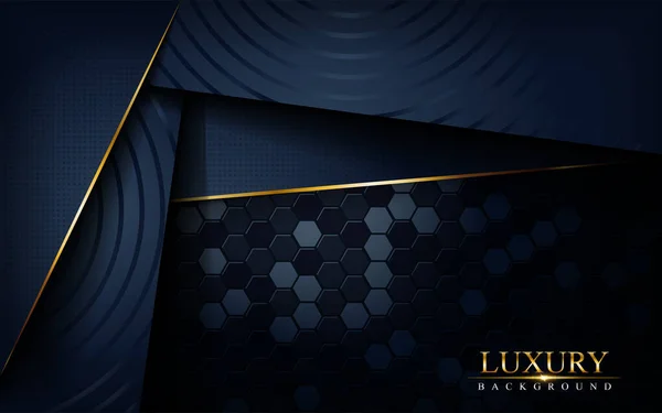 Luxury Dark Navy Background Golden Lines Composition Graphic Design ...
