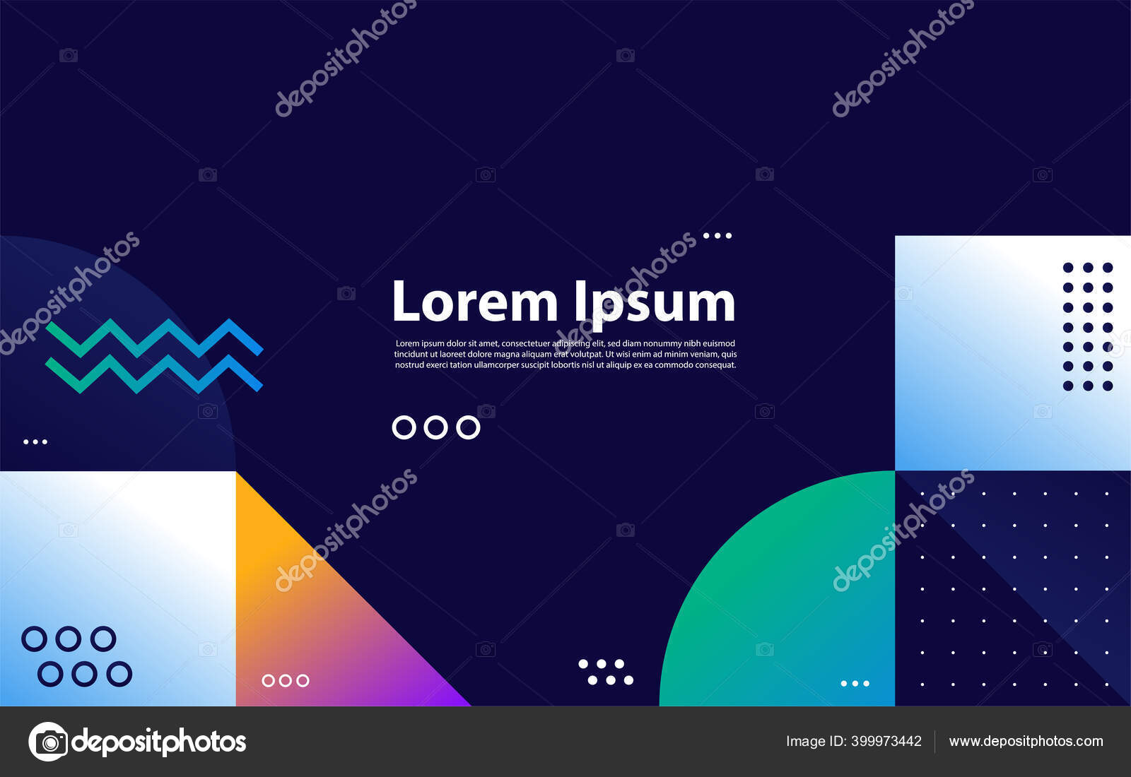 Minimal Geometric Background Dynamic Shapes Composition Graphic Design ...