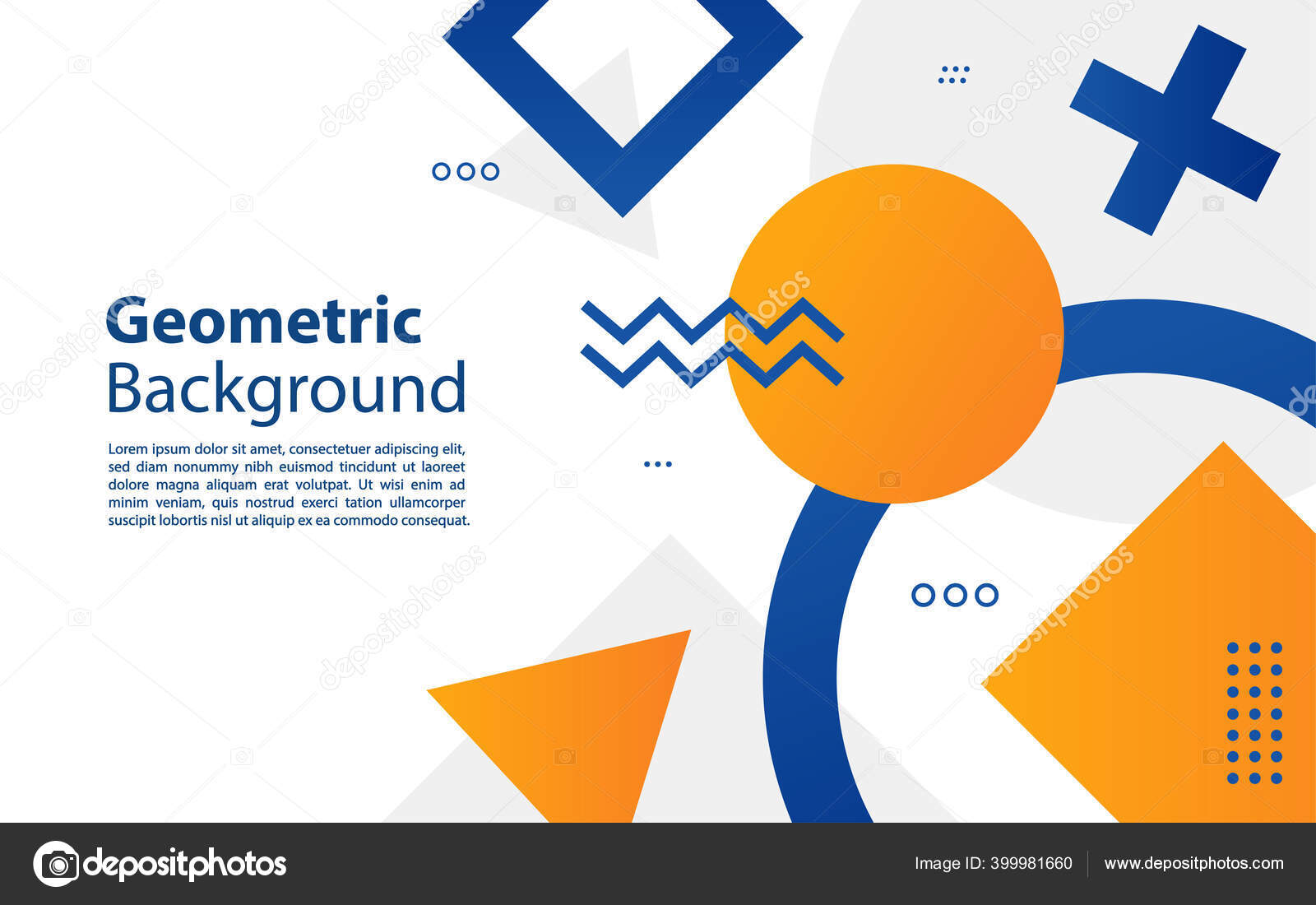 Geometric Background Squares Vector Graphic Design Element Vector ...