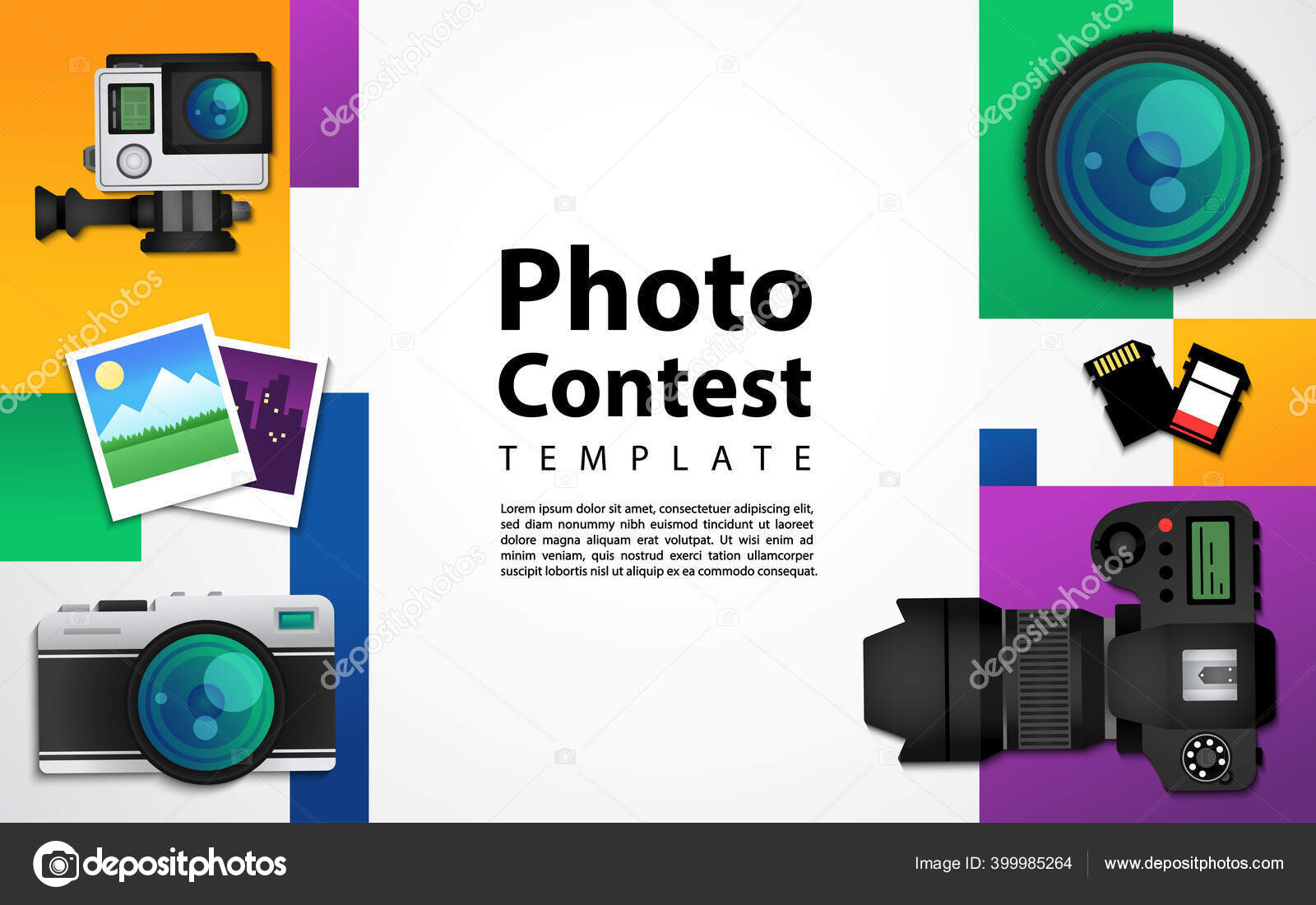 Creative Modern Background Design Based Photography Theme Style Graphic ...