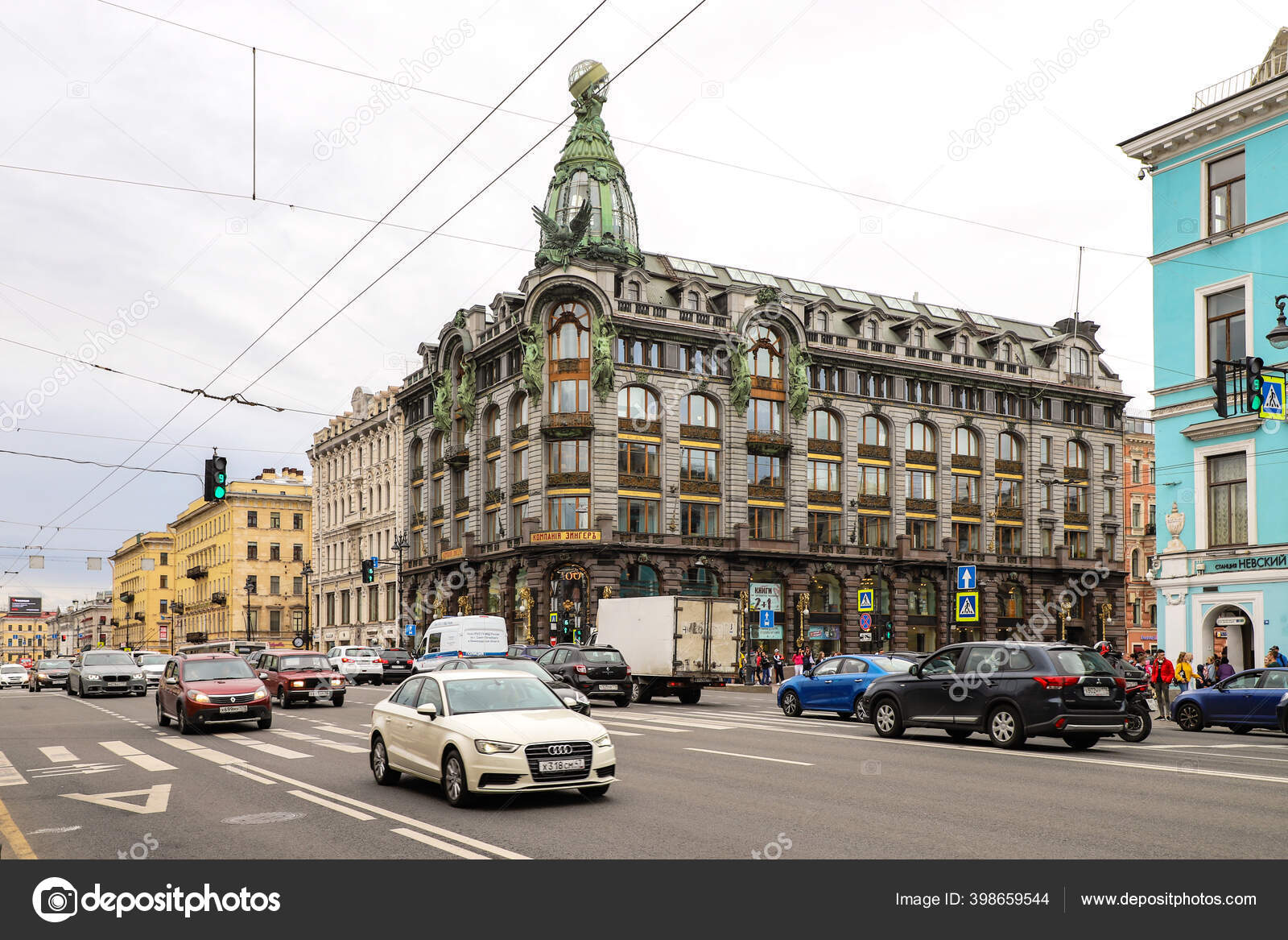 Singer House Also Known House Books Nevsky Prospect Russia Saint ...