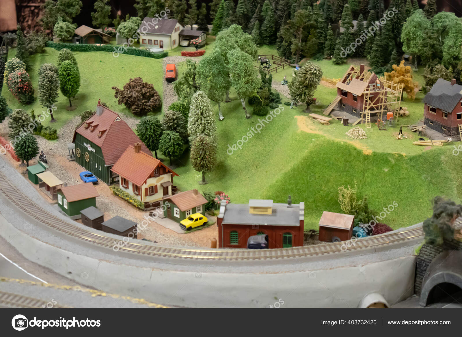 Miniature Models Miniature Toy Buildings Cars People City Layout Museum ...