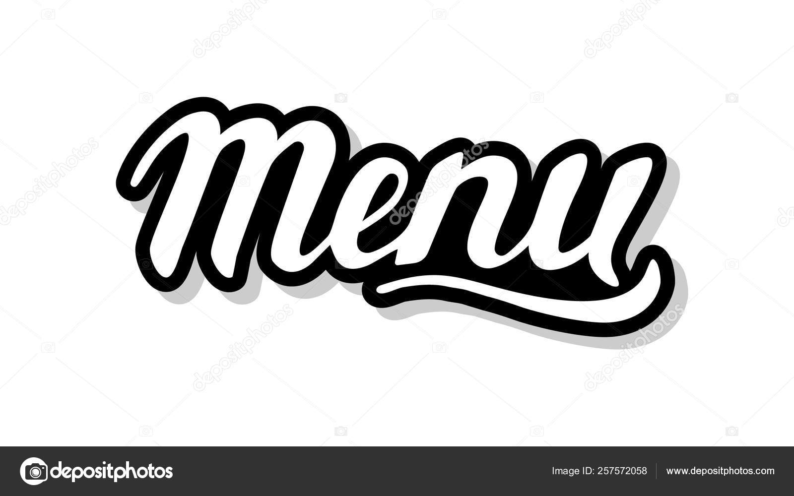 Texto de plantilla de caligrafía de menú para su concepto de ...