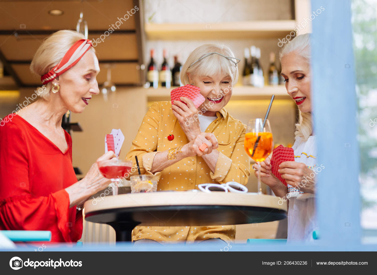 Happy nice women having fun — Stock Photo © yacobchuk1 #206430236