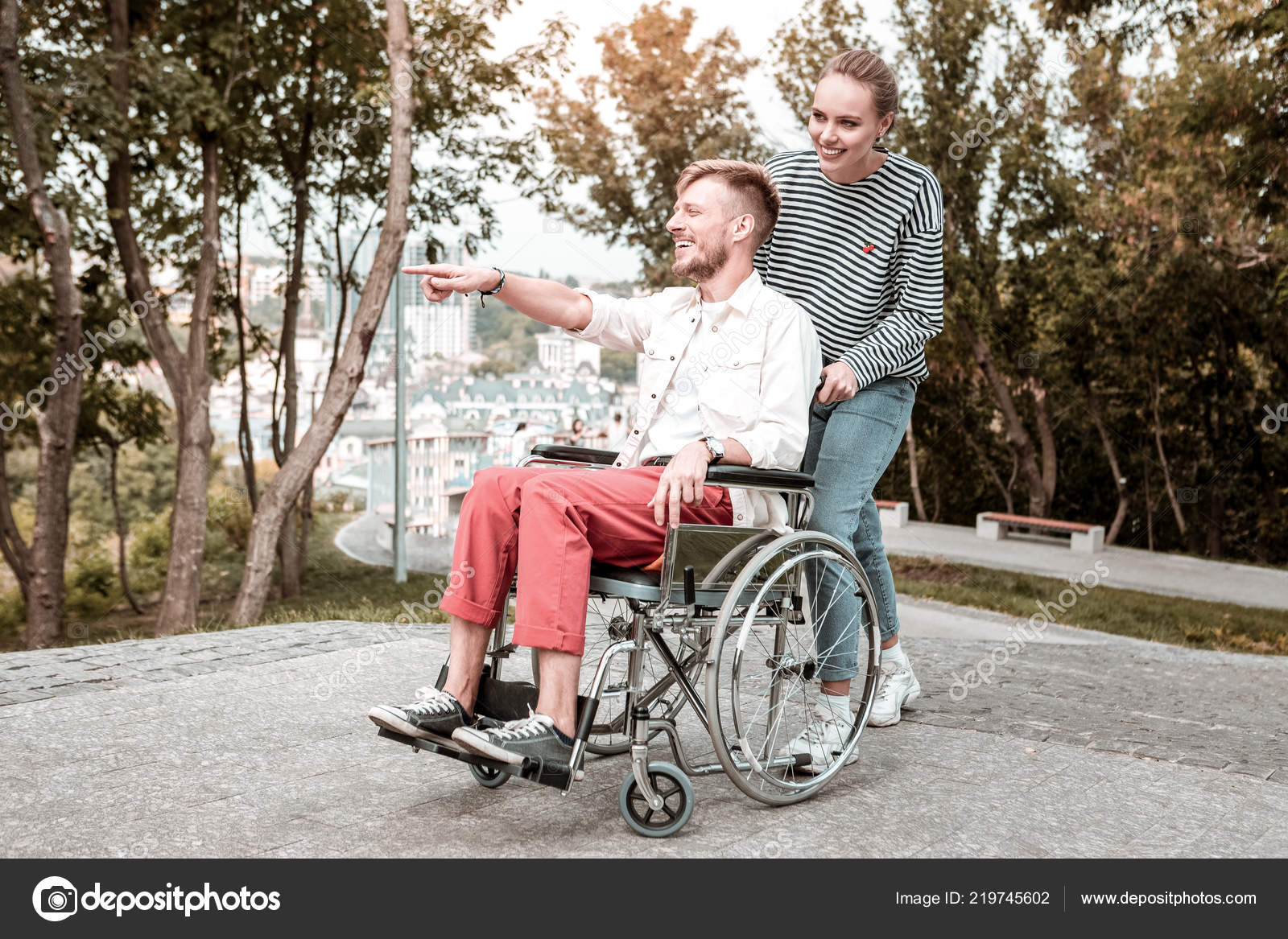 Disabled Person Smiling