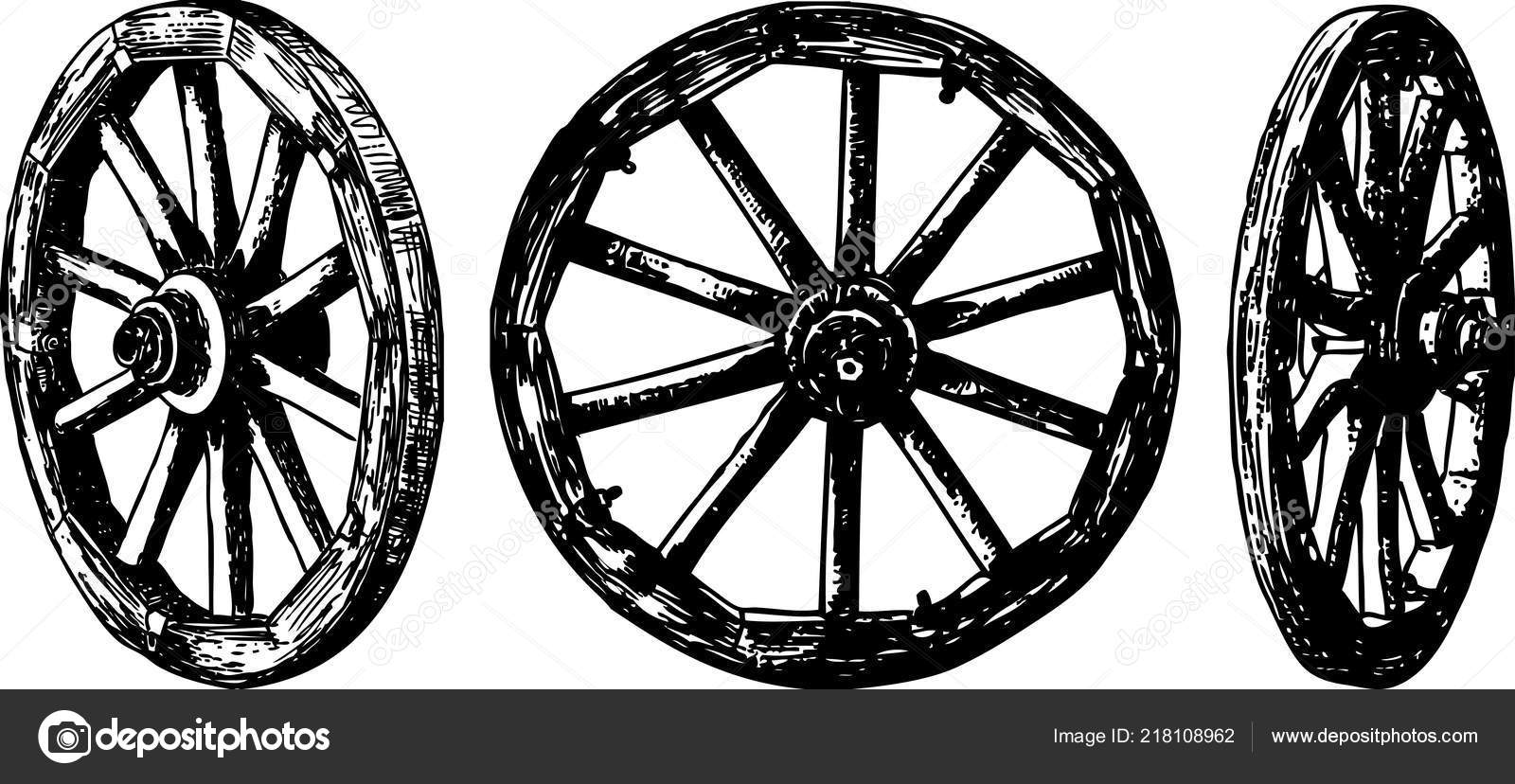 Vector Image Old Wooden Wheels Stock Vector Image by ©chronicler101 ...