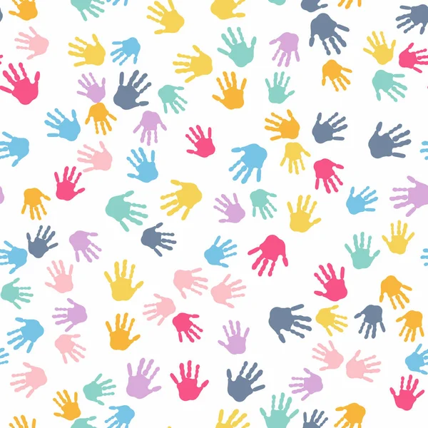 Background with colorful hands Stock Vector Image by ©shawlin #30619147