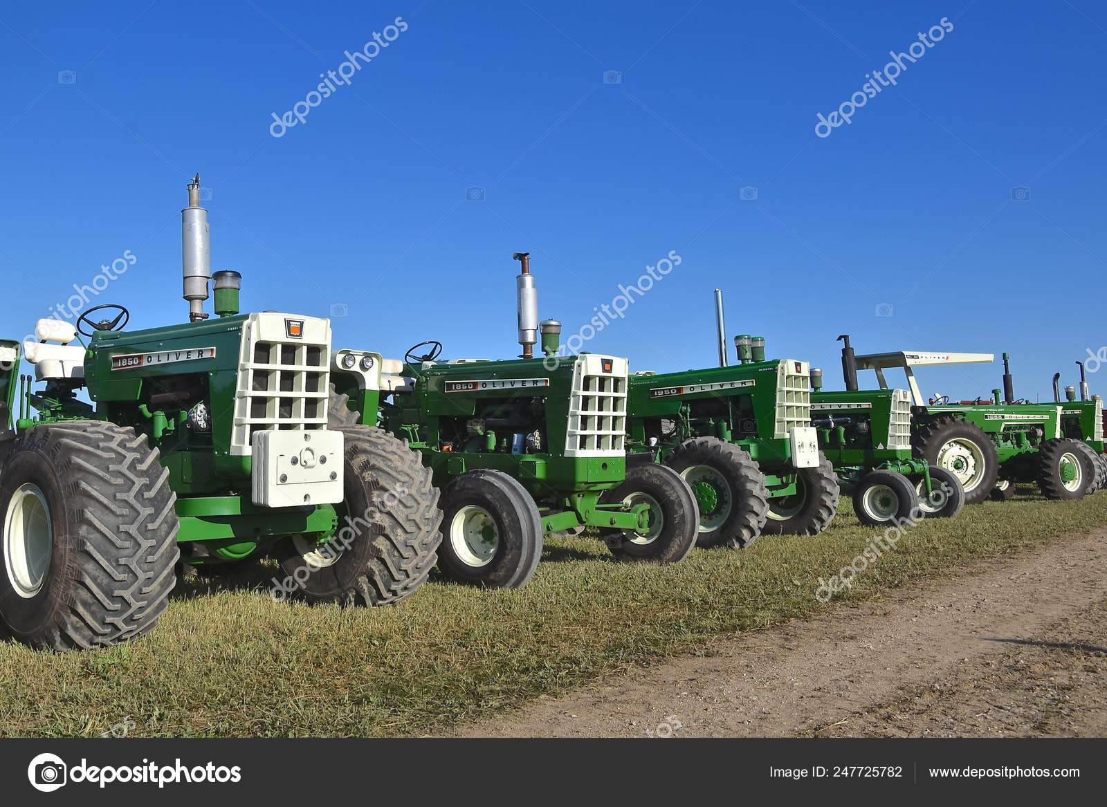 Rollag Minnesota September 2018 Row Old Restored Oliver Tractor ...