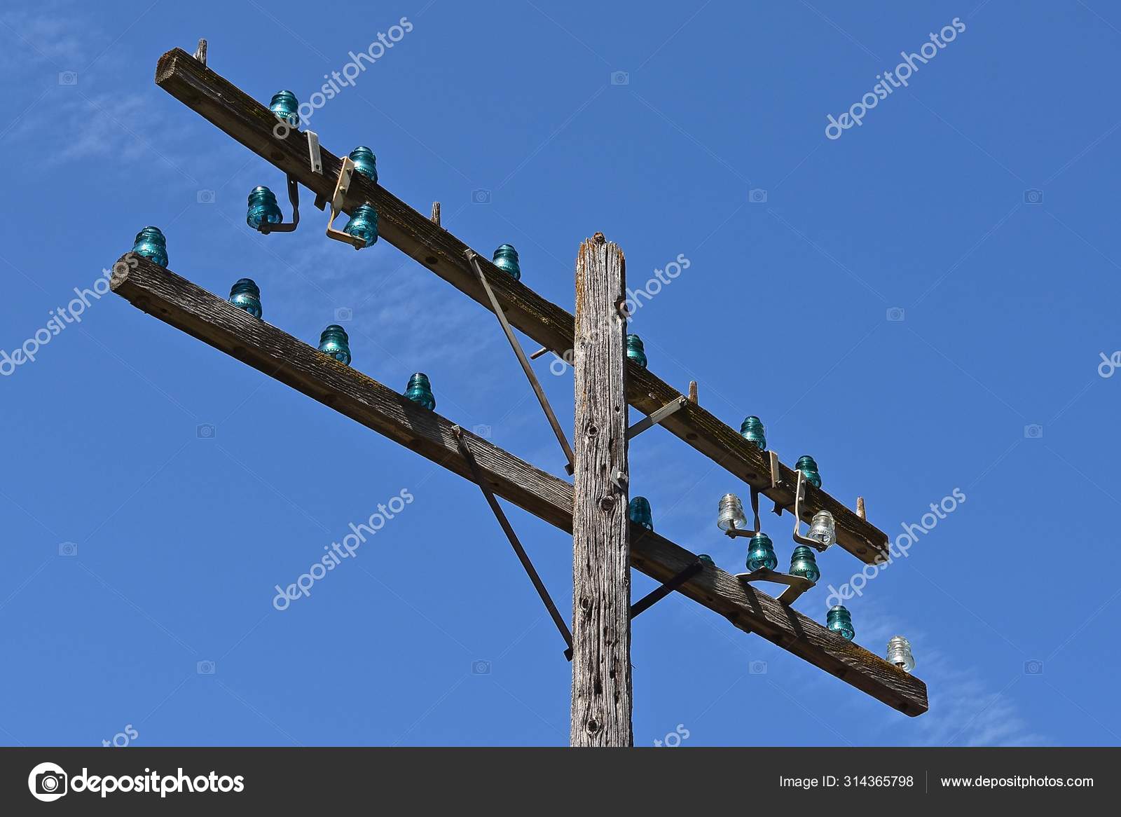 Antique Glass Telephone Pole Insulators - Glass Designs