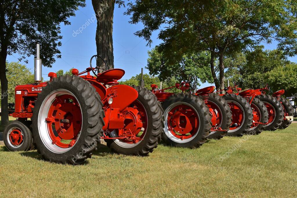 HURON, DAKOTA DEL SUR, 6 de agosto de 2020: La fila restaurada de ...