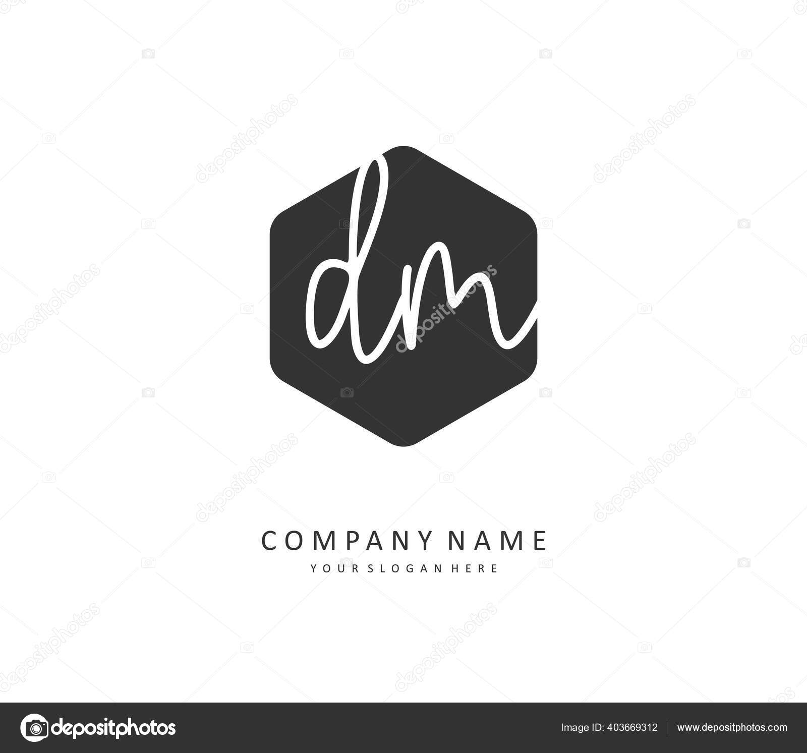 Initial Letter Handwriting Signature Logo Concept Handwriting Initial Logo Template Stock Vector ...