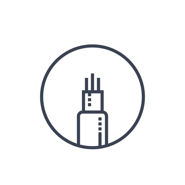 Fiber optic icon Vector Art Stock Images | Depositphotos