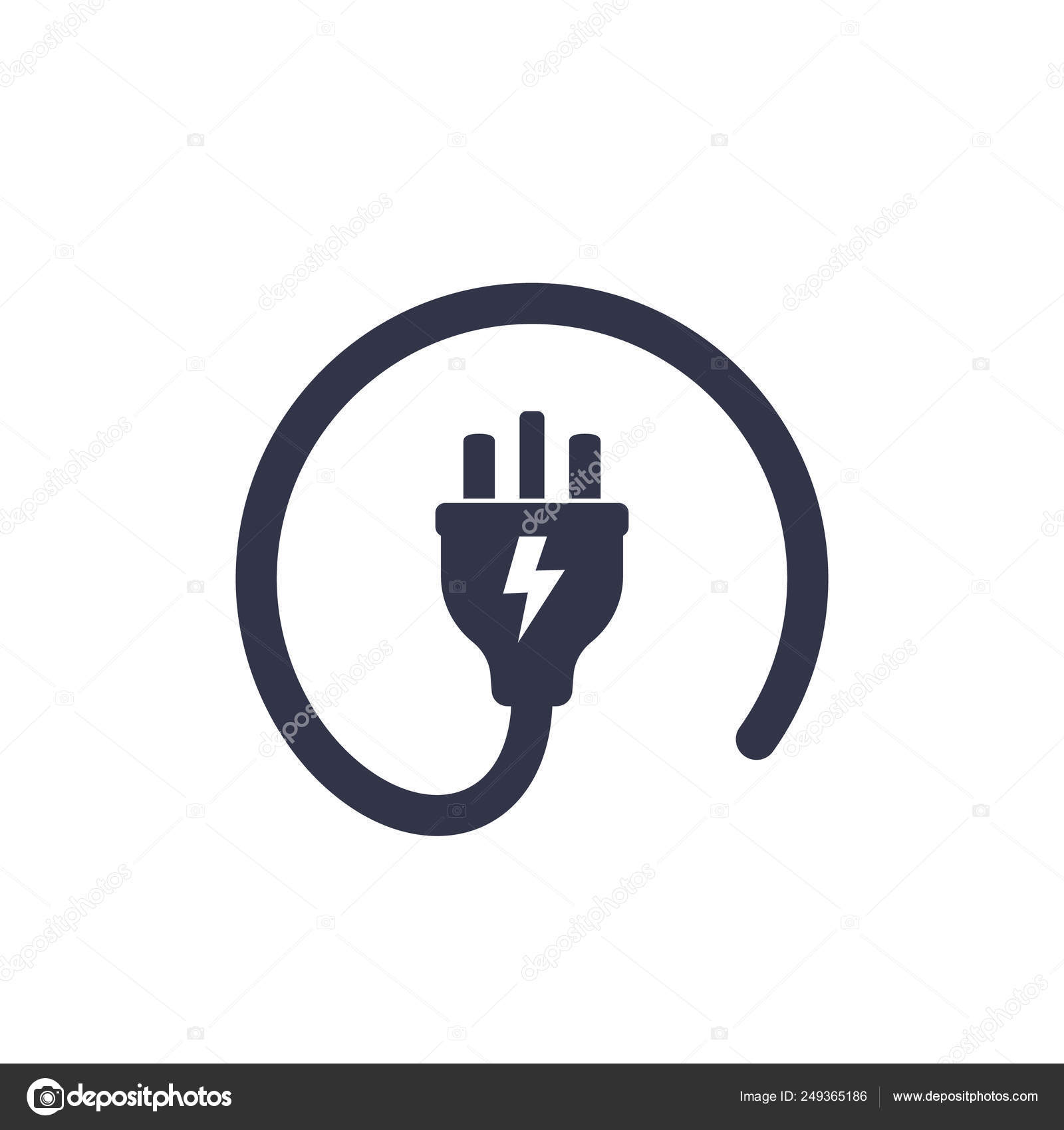 Electric Plug Logo 280+ Plug Power Energy Icon Flat Web Sign Symbol