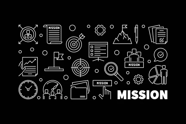 Mision y vision imágenes de stock de arte vectorial | Depositphotos