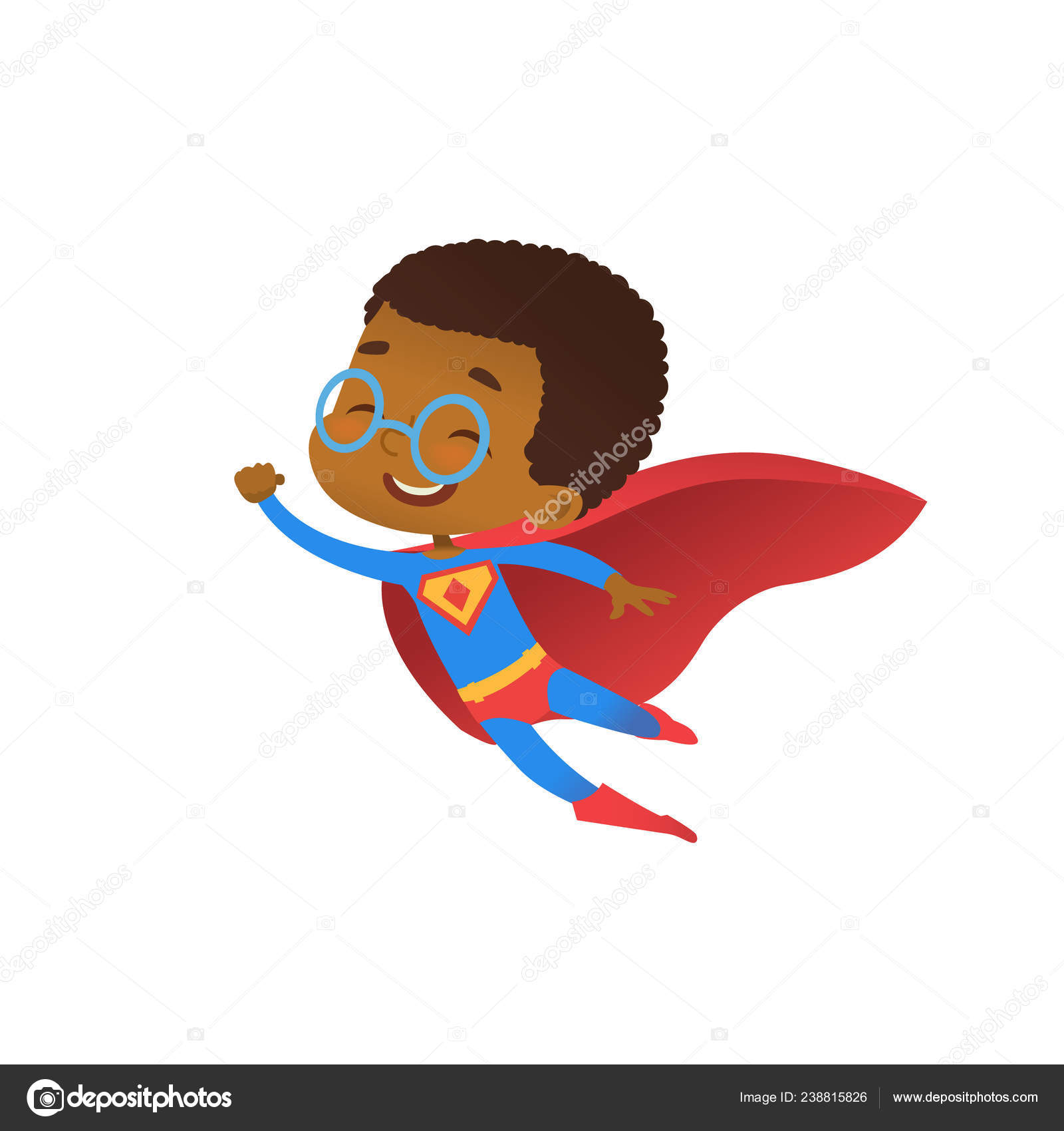 Superhero Cartoon Characters Flying
