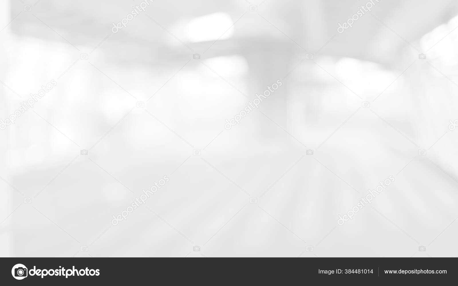 Wide Blurred Empty Abstract Corridor Pathway White Background ...