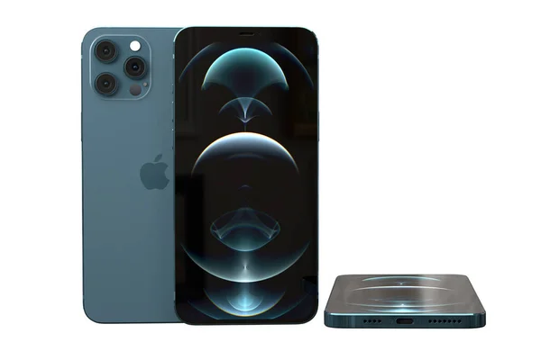 New Iphone Pro Max Front Back Side Mock White Screen – Stock Editorial ...