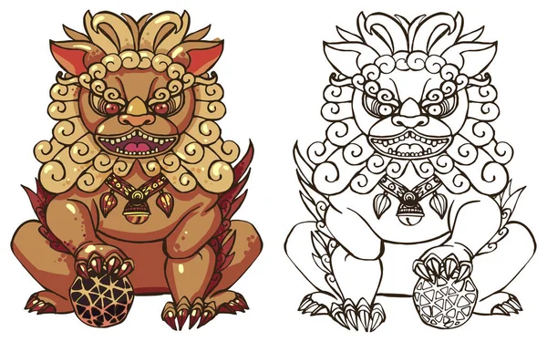 Foo dog Vector Art Stock Images | Depositphotos