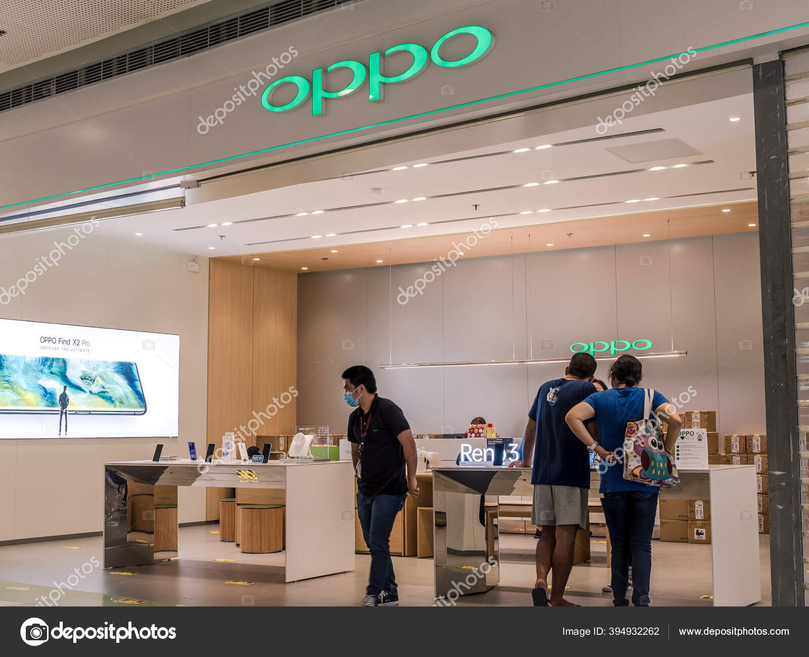 Pasay Metro Manila Filipinas Julio 2020 Una Tienda Oppo Centro — Foto ...