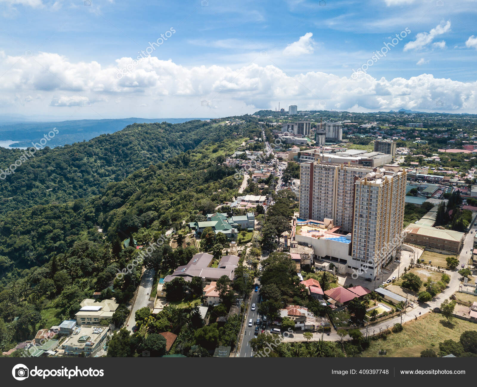 Tagaytay Philippines Sept 2020 Aerial Tagaytay City Skyline New ...