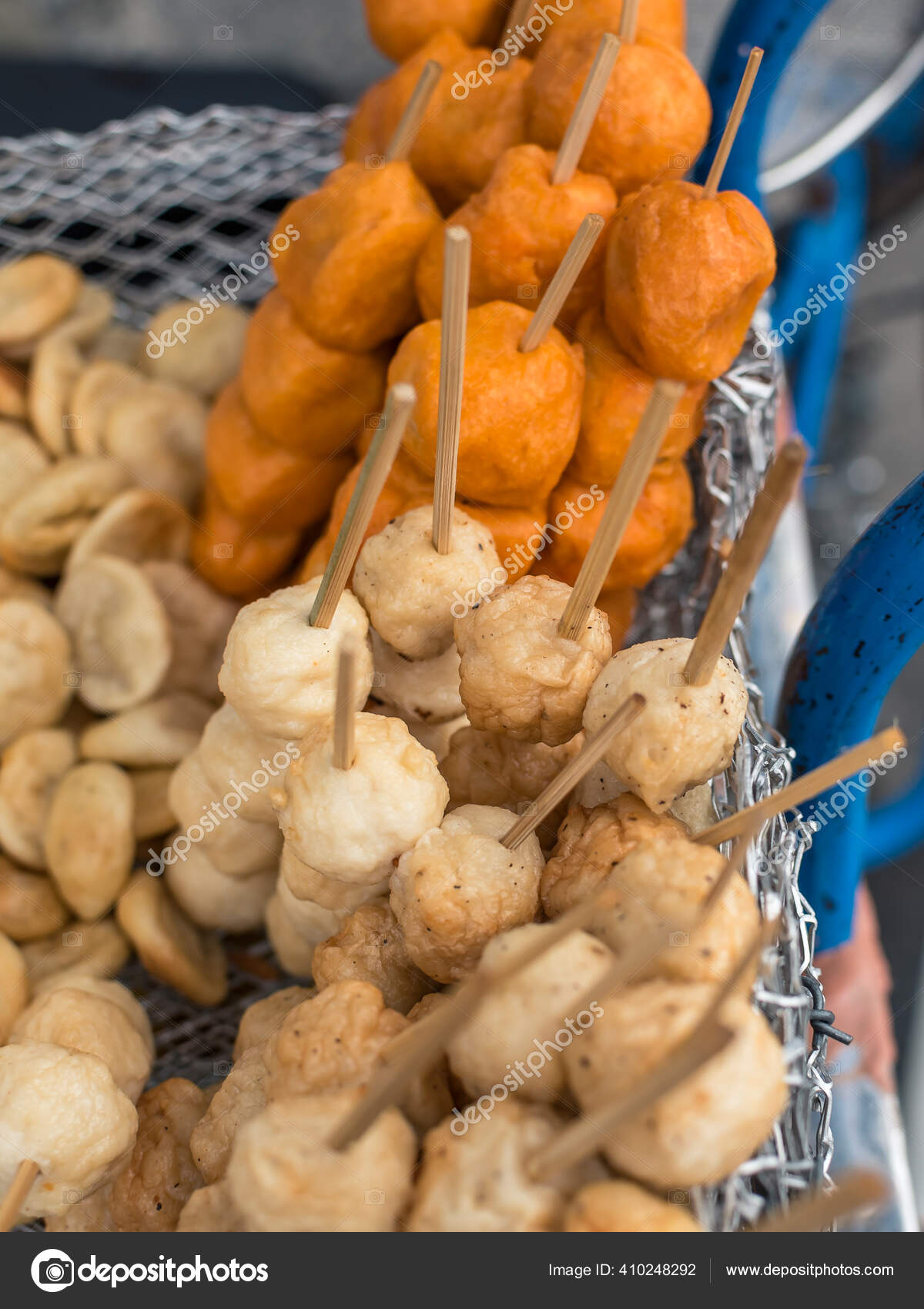Kwek Kwek Las Bolas Calamar Palos Una Popular Comida Callejera ...