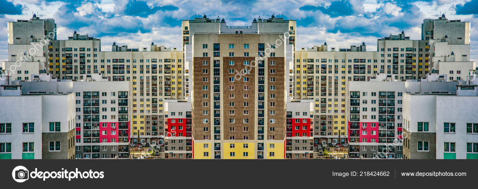 Facade New Residential High Rise Buildings Sky Concept Building Typical ...