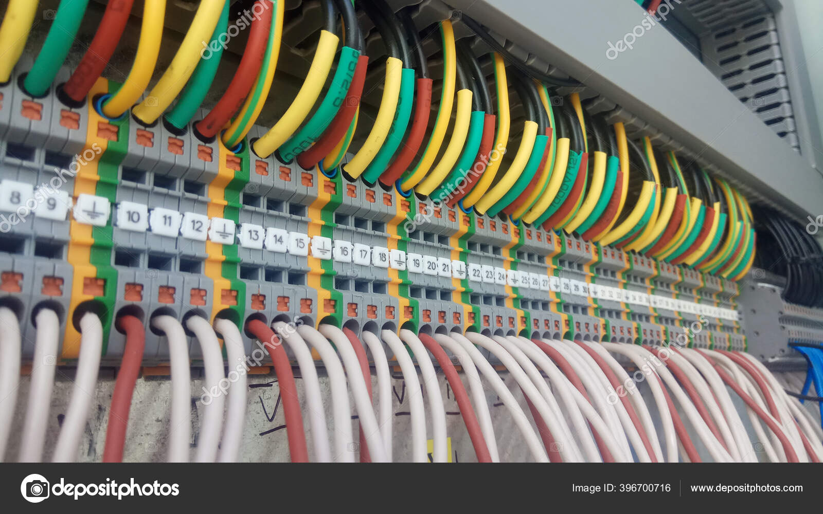 Wiring Switching Equipment Technological Process Control — Stock Photo ...