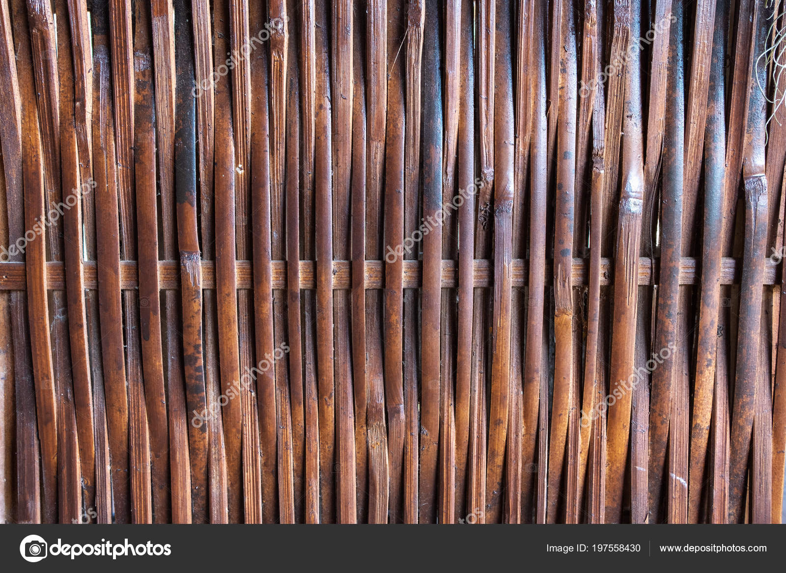 Old Dark Brown Wicker Wall Texture Background Handicraft Backdrop Stock ...