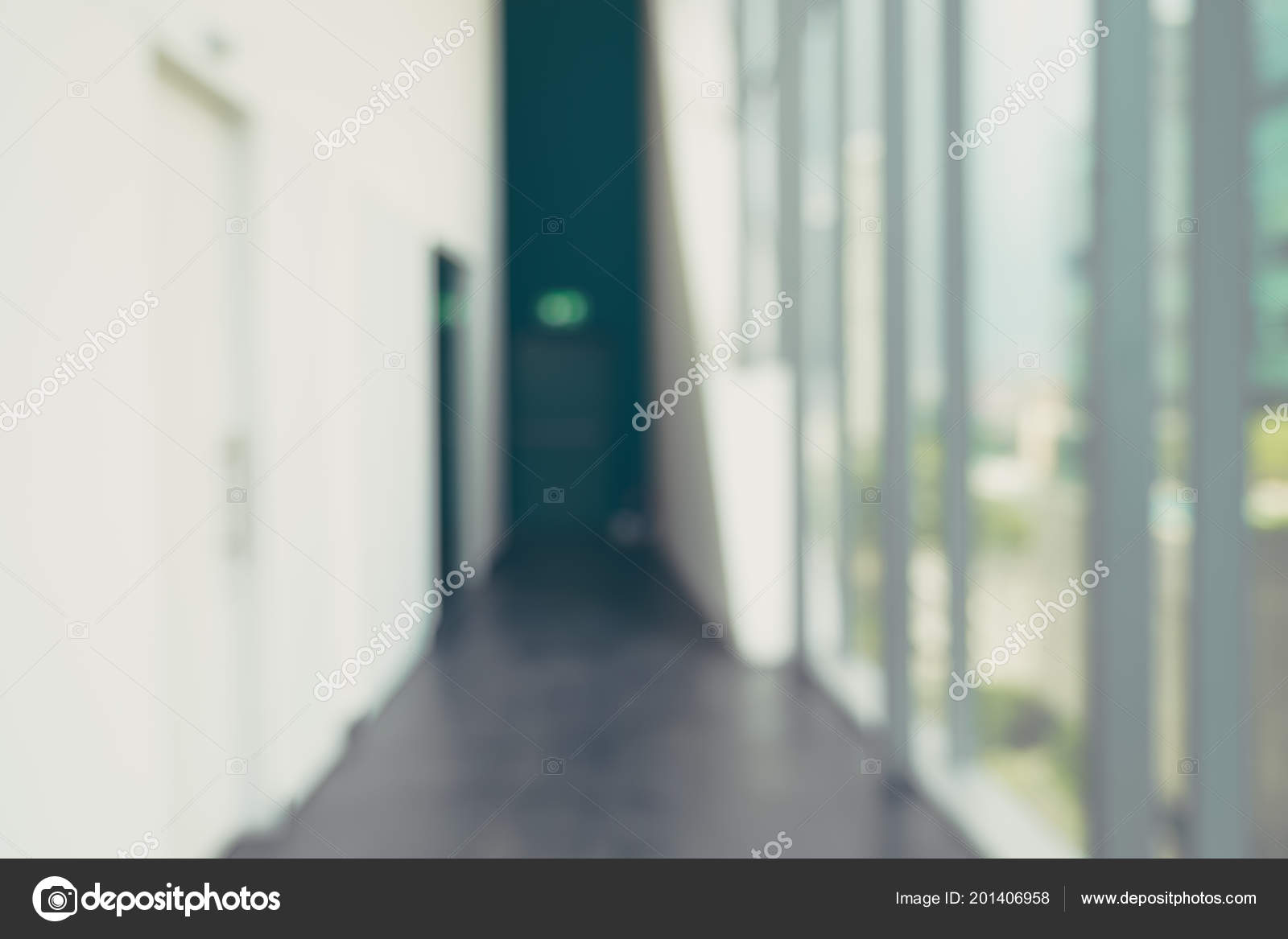Blur Background Corridor Convention Hall Office Building Hall Way ...